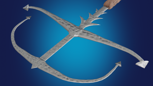 Sea sword PBR low-poly game ready 3D Model in Melee 3DExport