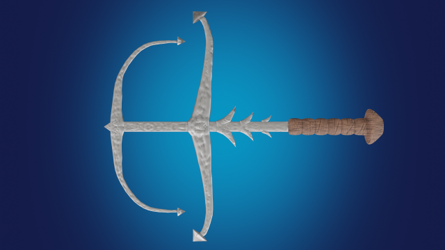Sea sword PBR low-poly game ready 3D Model in Melee 3DExport