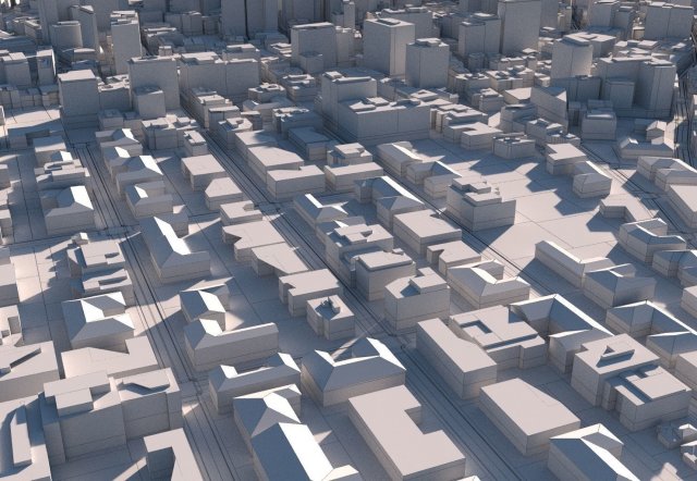 City 06 3D Model in Cityscapes 3DExport