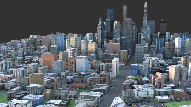 City 75 3D Model in Cityscapes 3DExport
