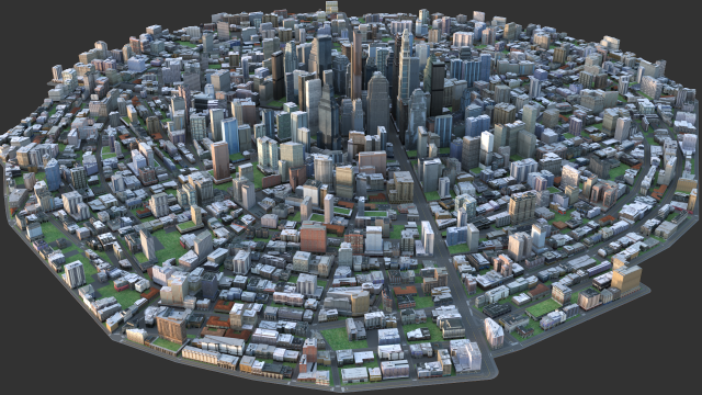 City 75 3D Model in Cityscapes 3DExport