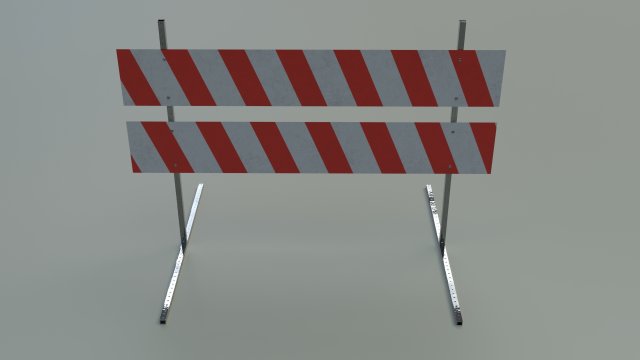 Roadblock pack 01 3D Model in Environment 3DExport