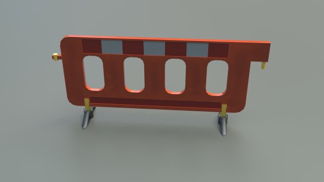 Roadblock pack 01 3D Model in Environment 3DExport