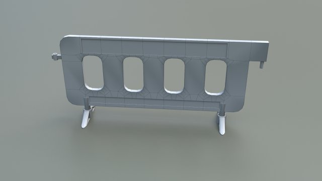 Roadblock pack 01 3D Model in Environment 3DExport