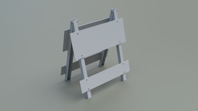 Roadblock pack 01 3D Model in Environment 3DExport