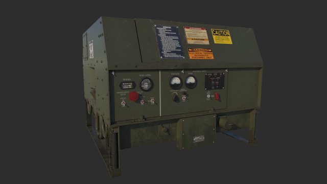Military Generator 01 3D Model in Machines 3DExport
