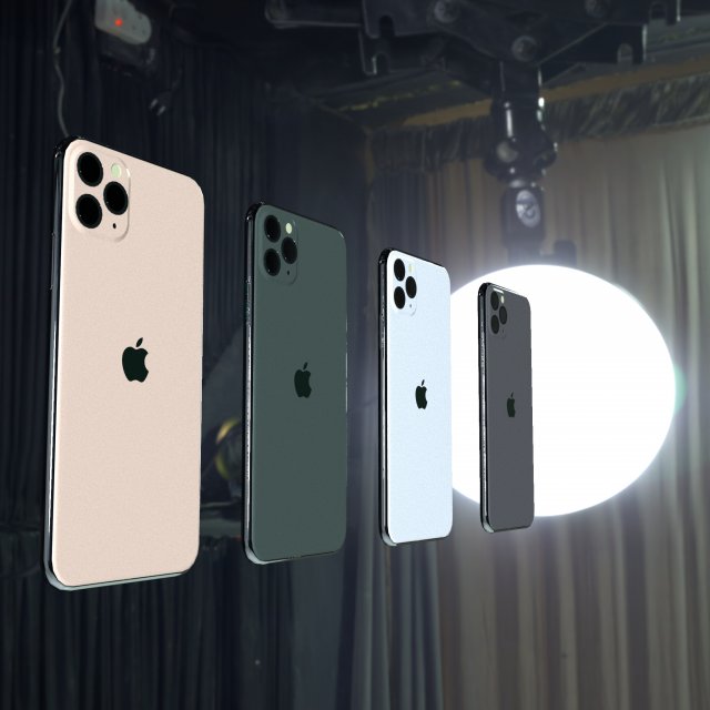 Iphone 3D Model in Phone and Cell Phone 3DExport
