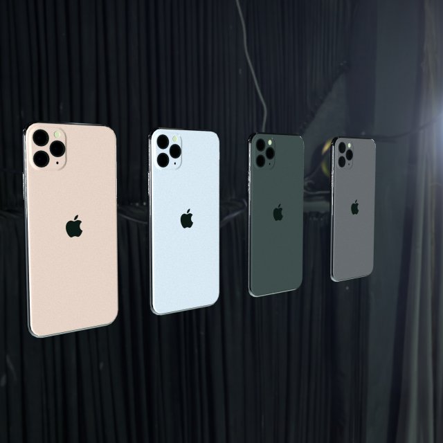 Iphone 3D Model in Phone and Cell Phone 3DExport