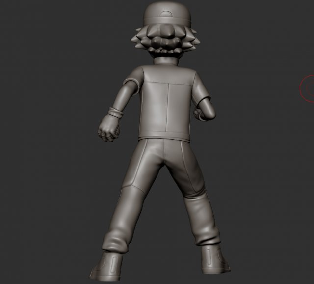 Pokemon - Ash Ketchum 3D Print Model in Man 3DExport