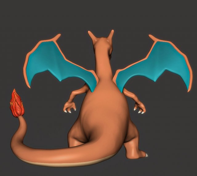 Pokemon - Charizard 3D Print Model in Monsters & Creatures 3DExport