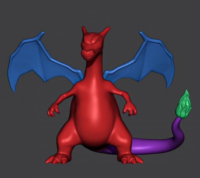 Pokemon - Charizard 3D Print Model in Monsters & Creatures 3DExport