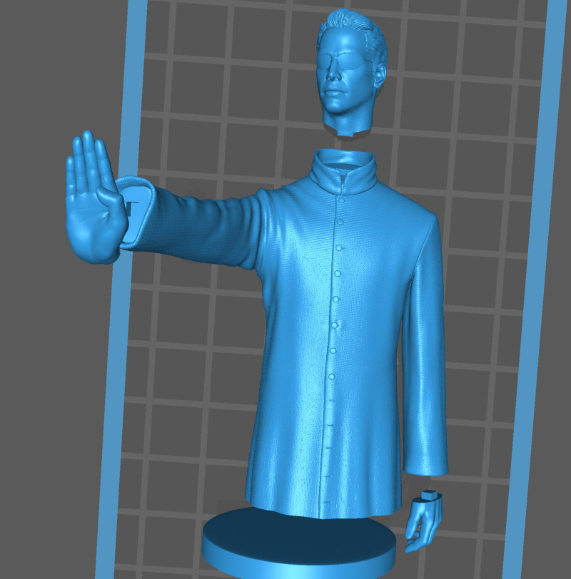 Neo - Keanu Reeves - Matrix 3D Print Model in Man 3DExport