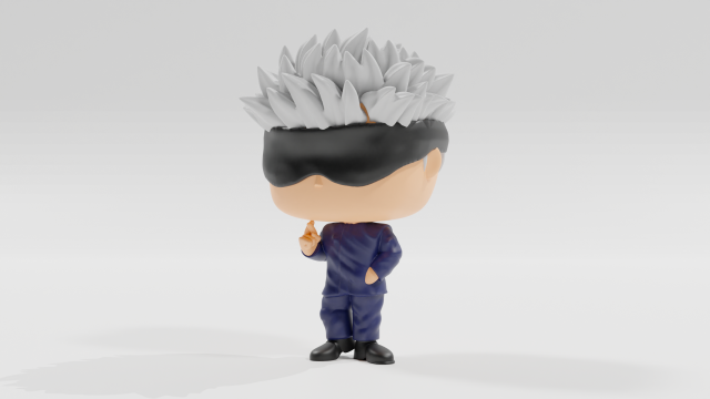 Satoru Gojo funko pop from Jujutsu Kaisen 3D Print Model in Man 3DExport