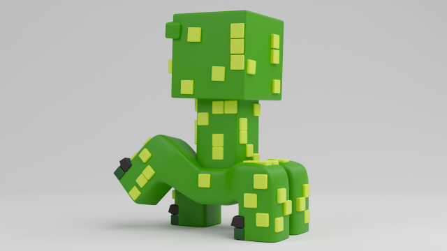 Creeper from Minecraft 3D Print Model in Other 3DExport
