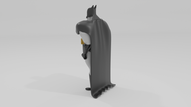 BatMan from the animated series 3D Print Model in Man 3DExport