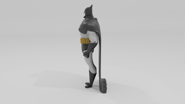 BatMan from the animated series 3D Print Model in Man 3DExport