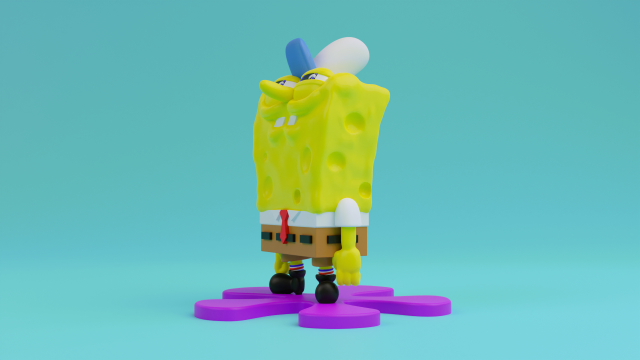 Spongebob squarepants 3d print model 3D Print Model in Animals 3DExport