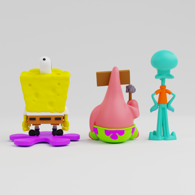 Spongebob patrick and squidward from the tv show spongebob squarepants ...