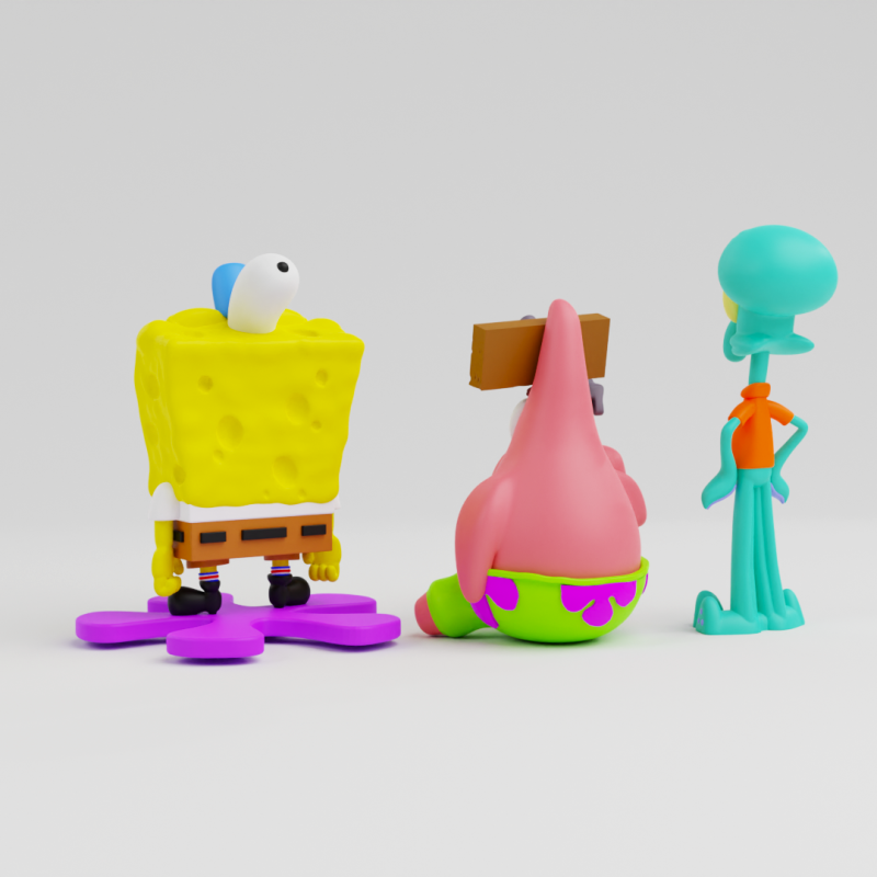 Spongebob patrick and squidward from the tv show spongebob squarepants ...