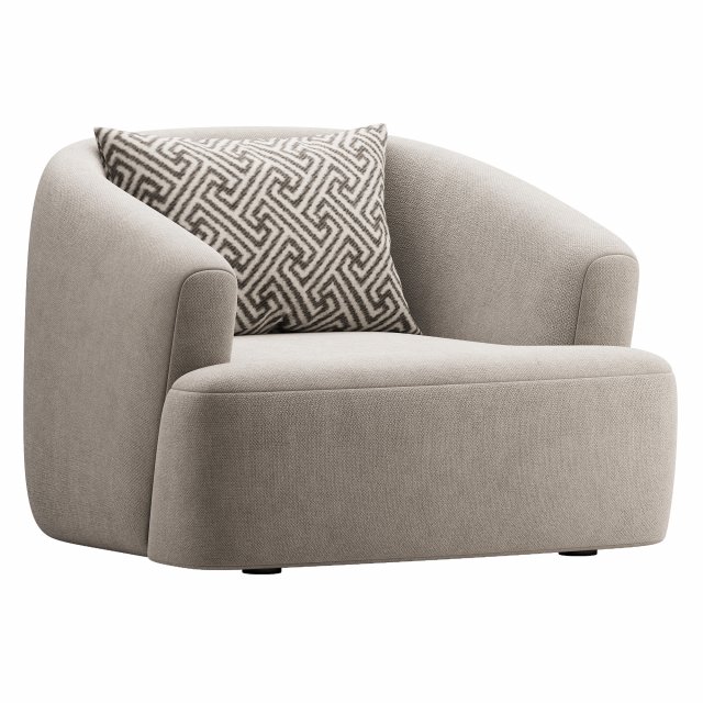 Boucle Sessel Sofia 3D Model in Chair 3DExport