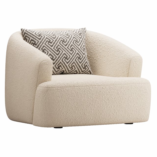 Boucle Sessel Sofia 3D Model in Chair 3DExport