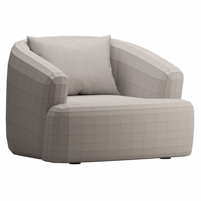 Boucle Sessel Sofia 3D Model in Chair 3DExport