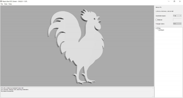 Logo Rooster 3D Print Model in Signs and Logos 3DExport