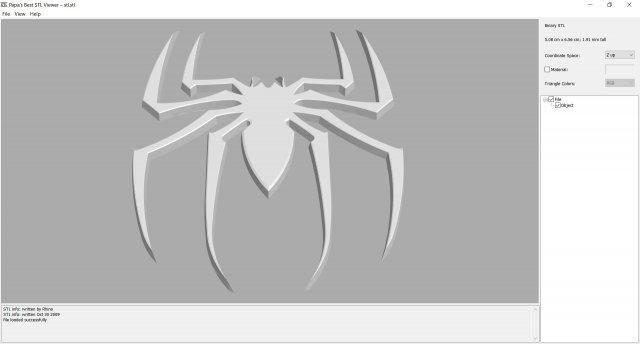 Logo spider 3D Print Model in Signs and Logos 3DExport