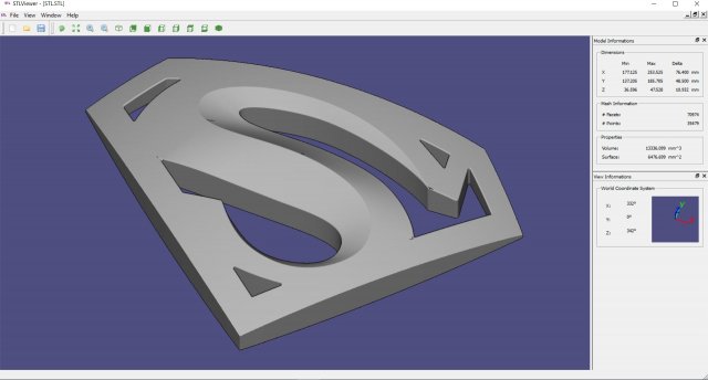 Logo superman 3D Print Model in Signs and Logos 3DExport