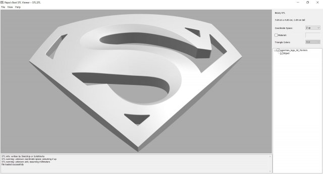 Logo superman 3D Print Model in Signs and Logos 3DExport