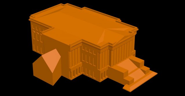 Capitol legislative 3D Print Model in Architecture 3DExport