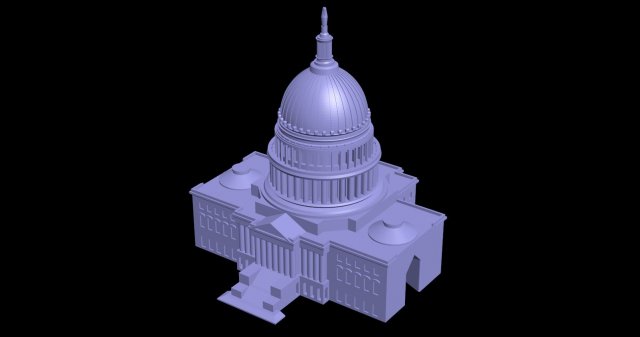 Capitol legislative 3D Print Model in Architecture 3DExport