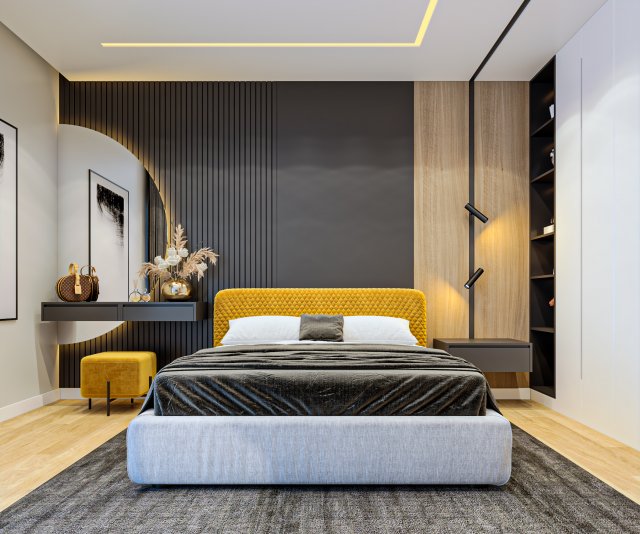 Master Bedroom 3D Model in Bedroom 3DExport