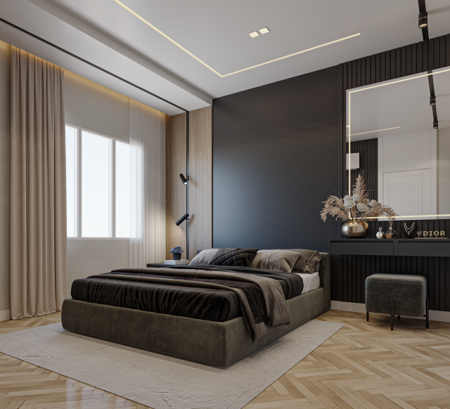 Master Bedroom 3D Model in Bedroom 3DExport