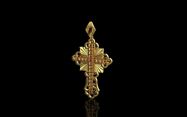 Cross 1800 3D Print Model in Pendants 3DExport