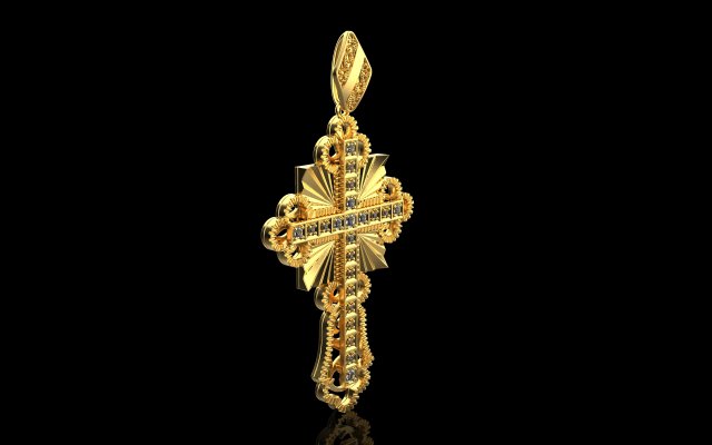 Cross 1800 3D Print Model in Pendants 3DExport