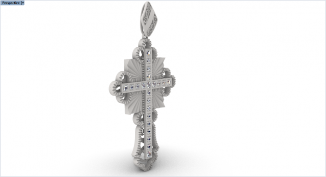 Cross 1800 3D Print Model in Pendants 3DExport