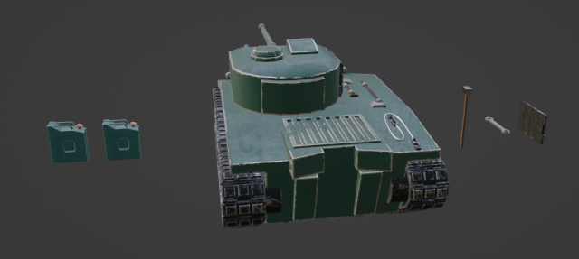 High detailed tank Free 3D Model in Tank 3DExport