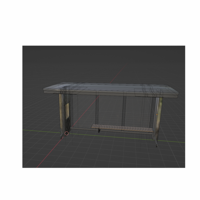 Bus stop 3D Model in Buildings 3DExport