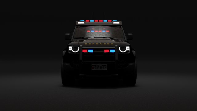Land rover defender police Free 3D Model in SUV 3DExport