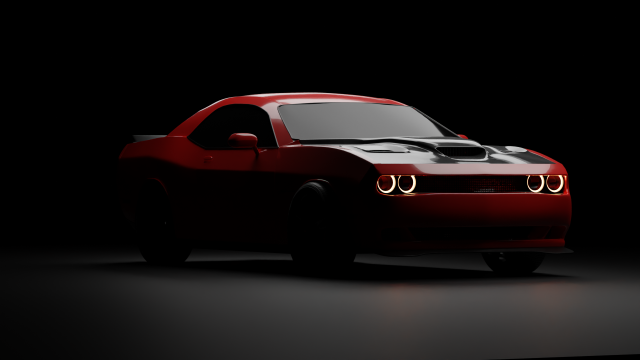 Dodge challenger 3D Model in Sport Cars 3DExport