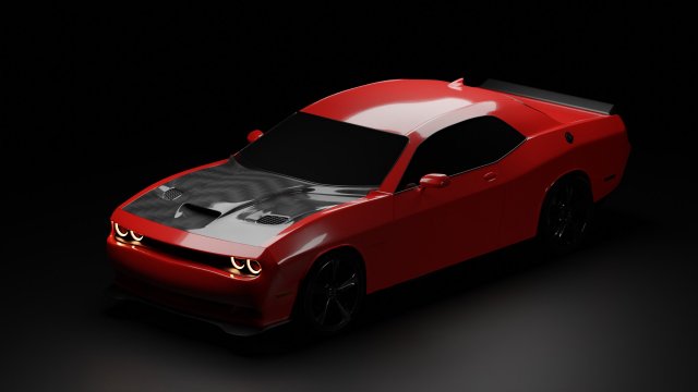 Dodge challenger 3D Model in Sport Cars 3DExport