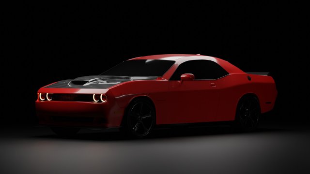 Dodge challenger 3D Model in Sport Cars 3DExport