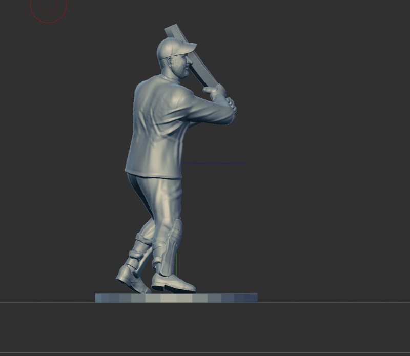 Cricket player 3D Print Model in Child 3DExport