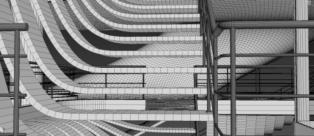 Futuristic Parametric Sci-Fi Exhibition Pavilion Architecture 3D Model in Buildings 3DExport