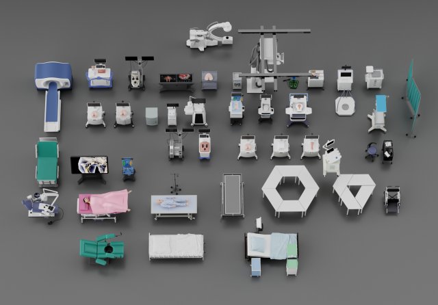 Modern medical equipment Blender 3D 3D Model in Medical Equipment 3DExport
