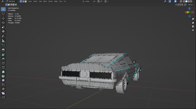 Muscle car 3D Model in Buildings 3DExport