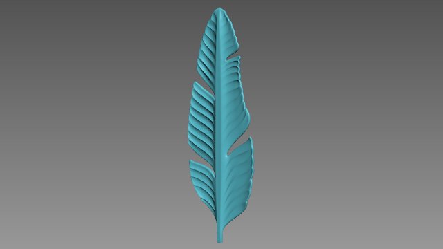 Feather 3D Print Model in Other 3DExport