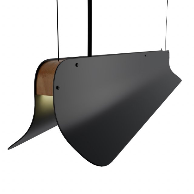 Long Shade 3D Model in Ceiling Lights 3DExport