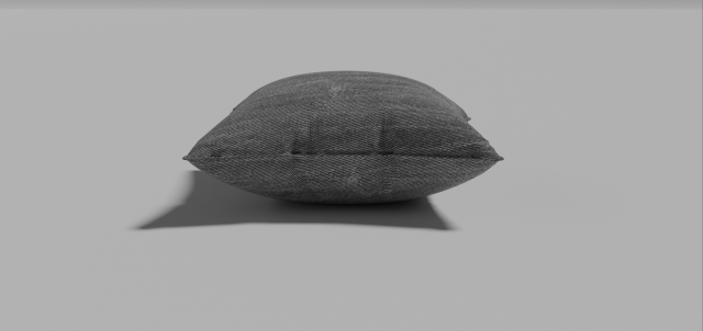 Pillow grey with texture Grátis Modelo 3D in Items domésticos 3DExport